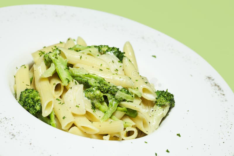 Penne with broccoli stock photo. Image of fresh, gourmet - 26582466