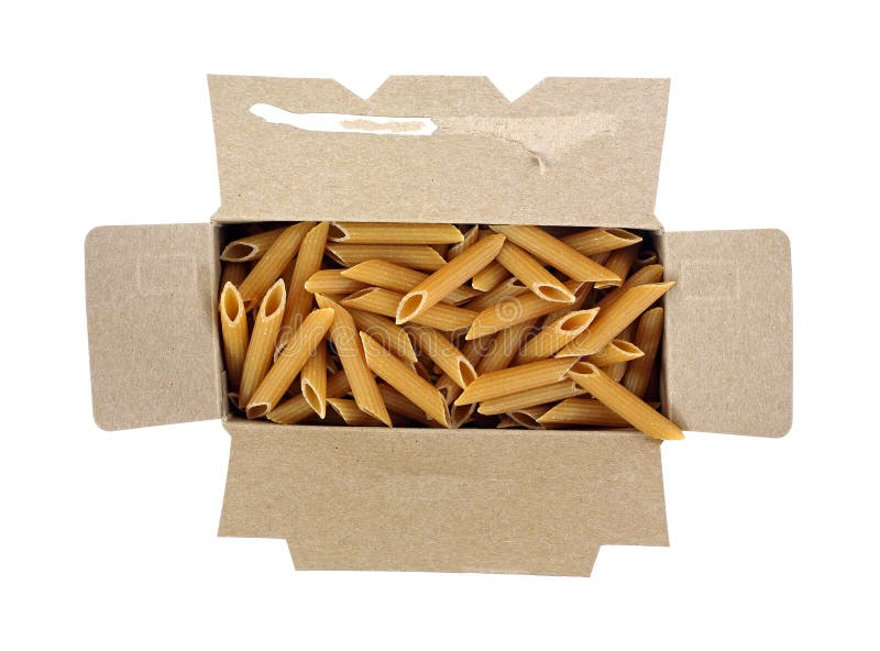 Penne Pasta in Box stock image. Image of high, texture - 29641839