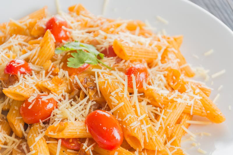 Penne pasta stock photo. Image of vegetarian, lunch, healthy - 84241716