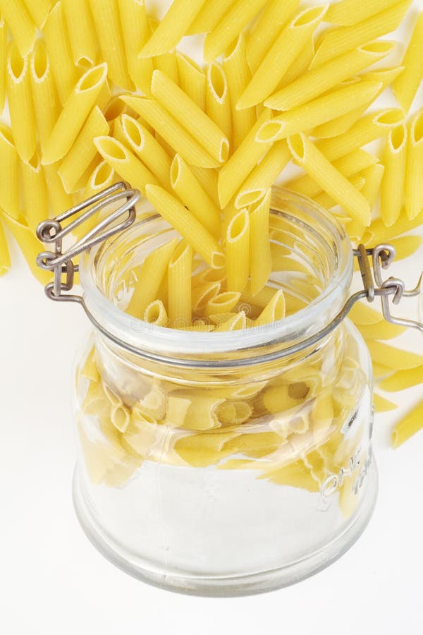 Penne rigate stock image. Image of pasta, food, uncooked - 18542063