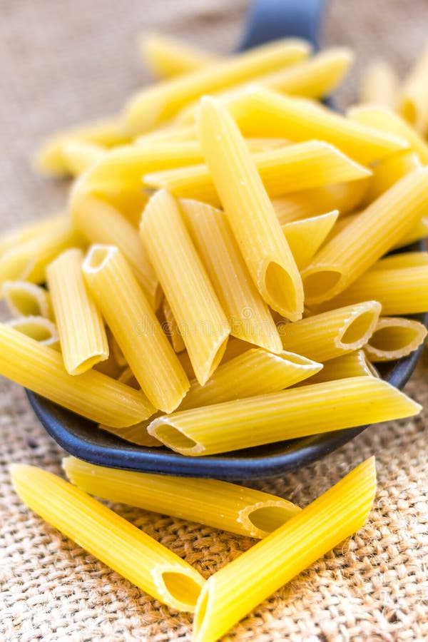 Penne Rigate Pasta stock photo. Image of mediterranean - 60986270