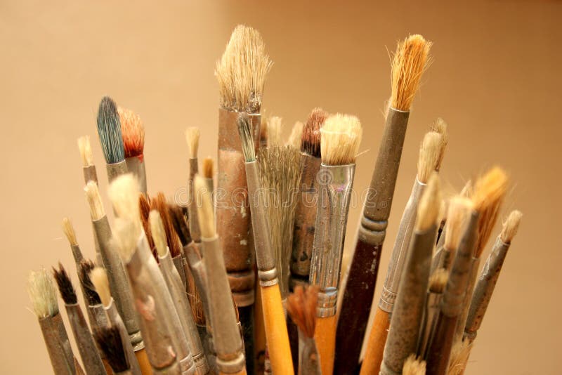 Pennello immagine stock. Immagine di usato, inizio, visivo - 978575