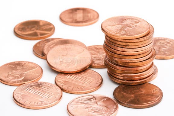 Pennies stock photo. Image of copper, isolated, coins - 9278698