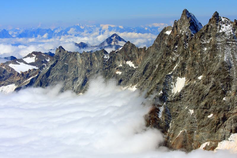 Pennine Alps stock photo. Image of courage, rugged, wall - 7655494