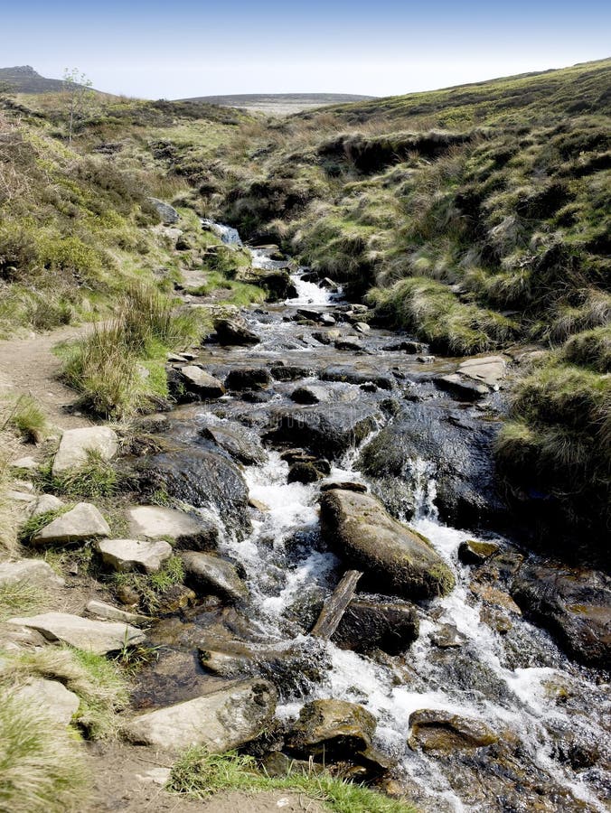 Pennine way stock image. Image of trails, stream, footpath - 5660629