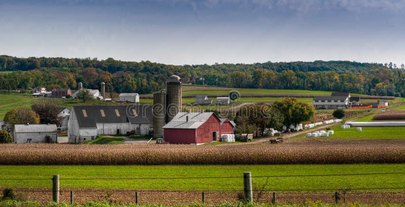 Pennsylvania Farmland stock image. Image of season, horizontal - 22511735
