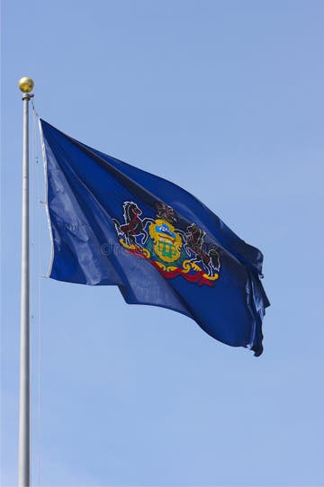 Pennsylvania Flag stock photo. Image of blue, pennsylvania - 665728