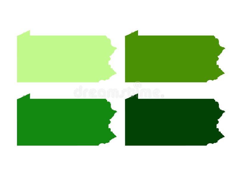 Pennsylvania Map - Commonwealth of Pennsylvania Stock Vector ...