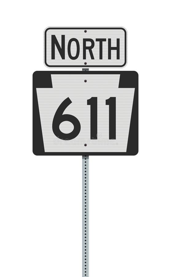 Pennsylvania State Highway Road Sign Stock Vector - Illustration of ...