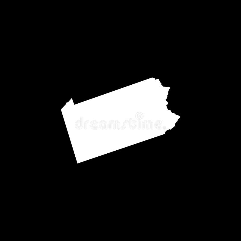 Pennsylvania State Map Icon Stock Vector - Illustration of vector ...