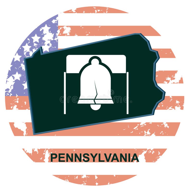 Pennsylvania State. Vector Illustration Decorative Design Stock Vector ...