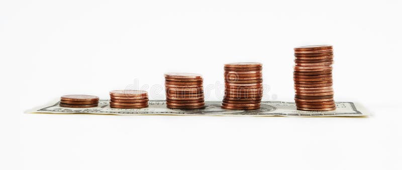Penny bar chart stock photo. Image of penny, cent, business - 2022008