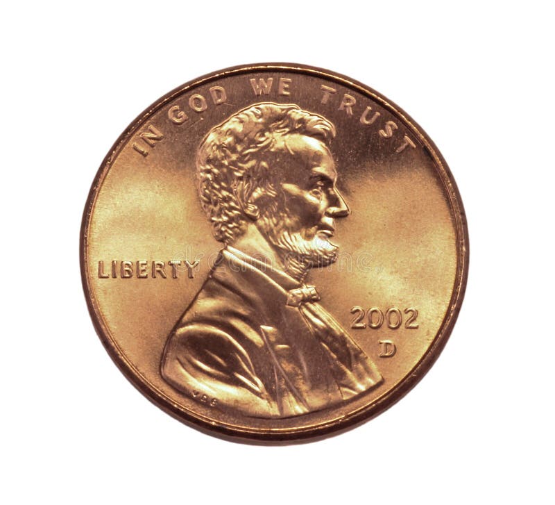 Penny close-up stock photo. Image of lincoln, money, white - 11973826