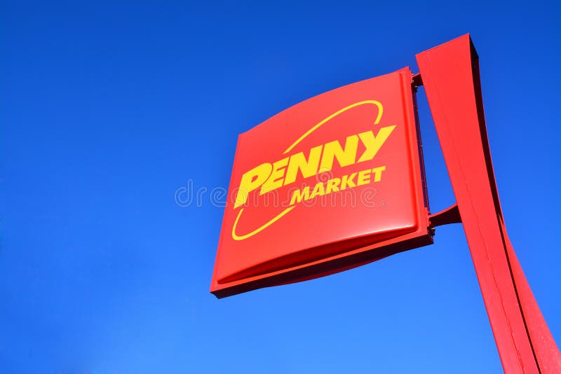 Penny company logo editorial stock photo. Image of sell - 37414243