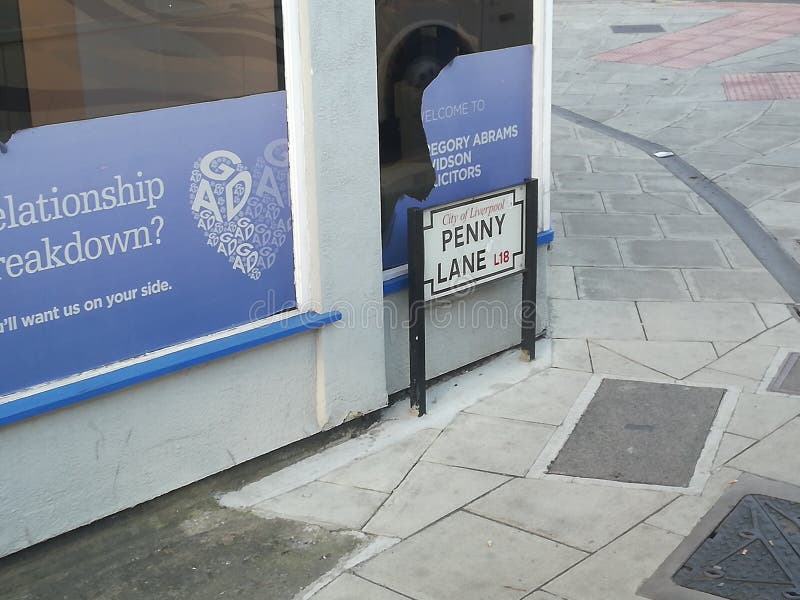 Penny Lane editorial image. Image of liverpool, famous - 90526305