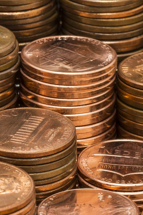 Stack of Pennies stock image. Image of currency, banking - 10898175