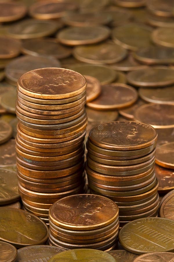 Penny Graph stock image. Image of metal, accounting, graph - 10811331