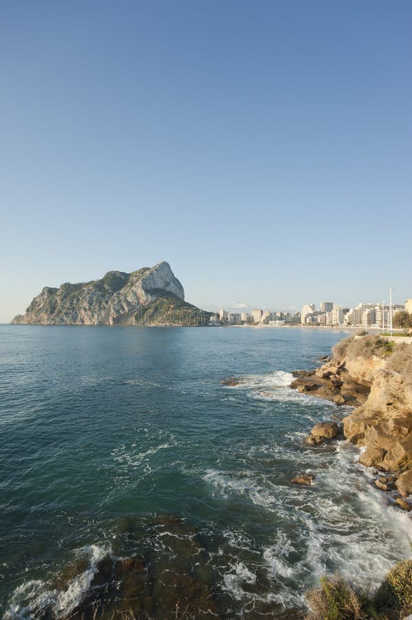 Penon de Ifach stock photo. Image of alicante, skyline - 24018972