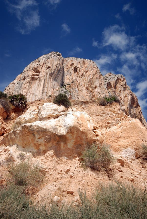 Penon de ifach stock photo. Image of rock, mediterranean - 26299602