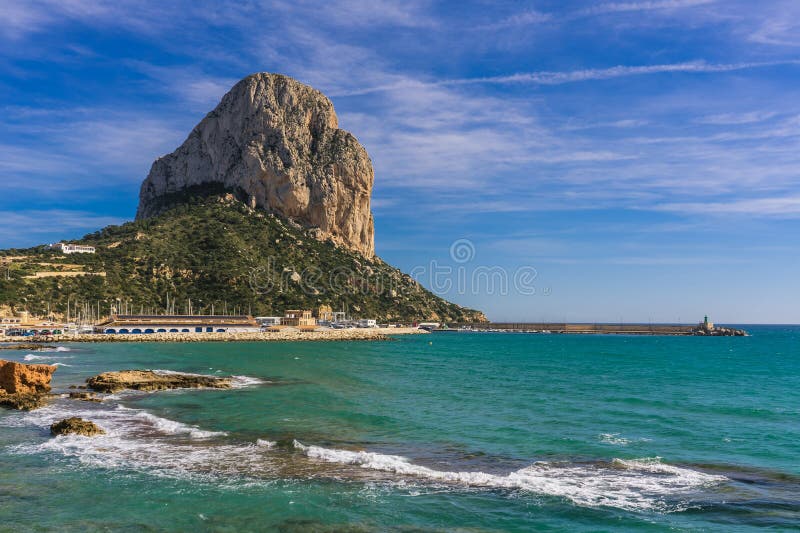 Penon De Ifach, Calpe, Calp, Spain. Stock Photo - Image of seaside ...