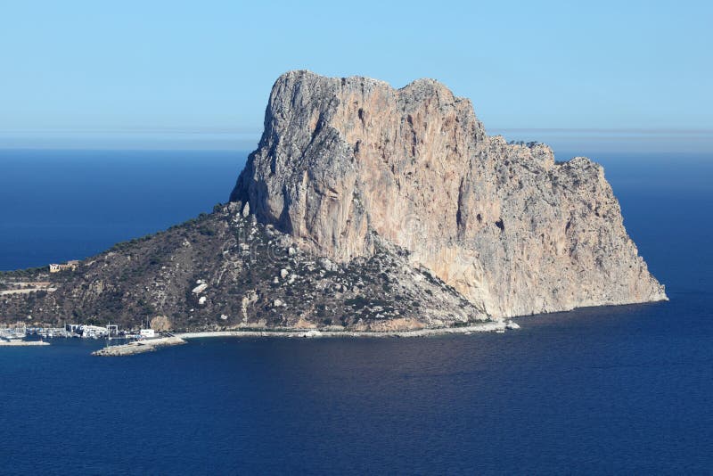 Penon De Ifach in Calpe, Spain Stock Image - Image of alicante ...