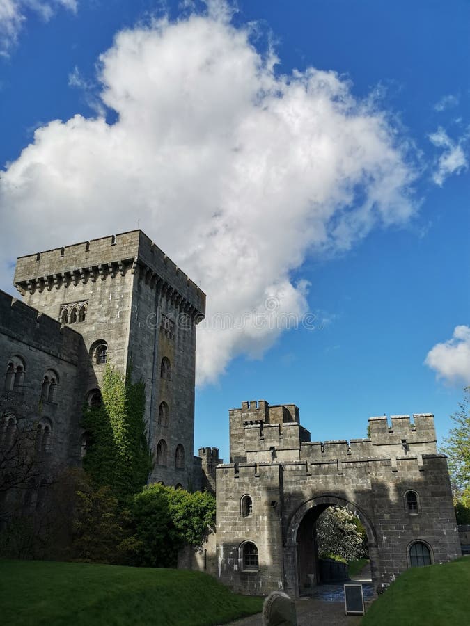 Penrhyn Castle Gate House and Tower Stock Image - Image of ...