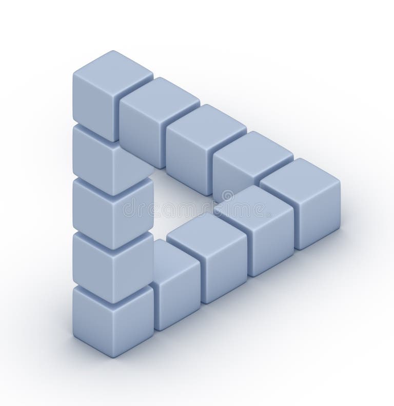 Penrose Triangle Optical Illusion Stock Illustrations – 1,068 Penrose ...