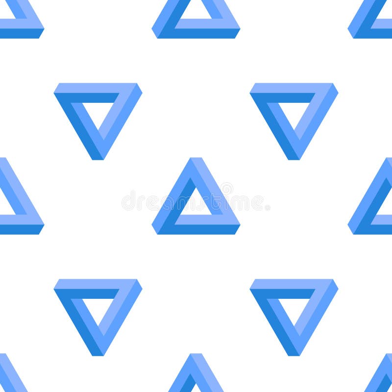 Penrose Triangle Blue Stock Illustrations – 134 Penrose Triangle Blue ...
