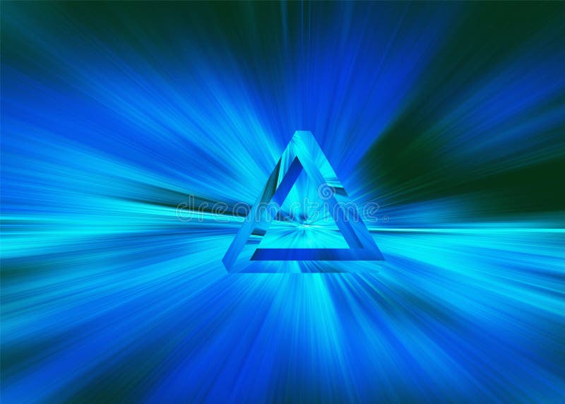 Penrose Triangle Blue Stock Illustrations – 134 Penrose Triangle Blue ...