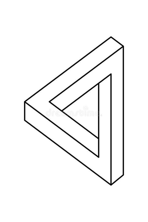 Penrose Triangle Illustration Stock Vector - Illustration of isolated ...