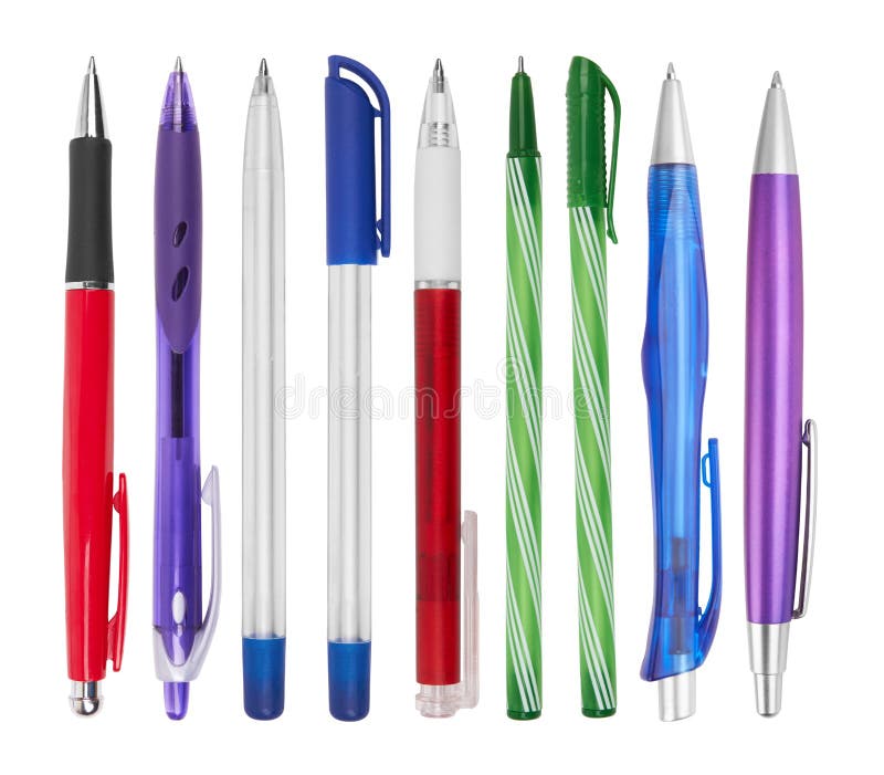 Pens stock image. Image of design, communication, ball - 56409433