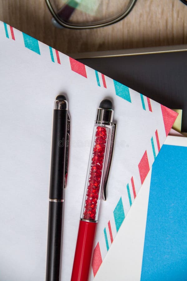 Pens stock image. Image of file, office, metal, administration - 68983885