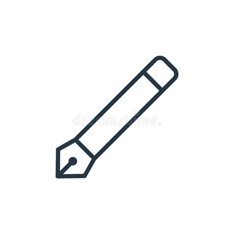 Pens Icon Vector from School and Education Line Concept. Thin Line ...