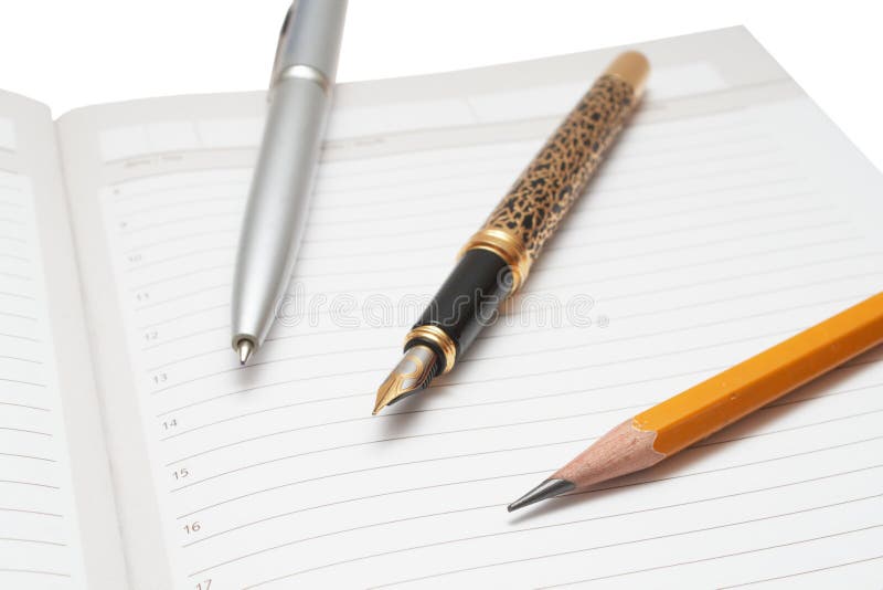 Pens and pencil stock photo. Image of golden, communication - 11448198