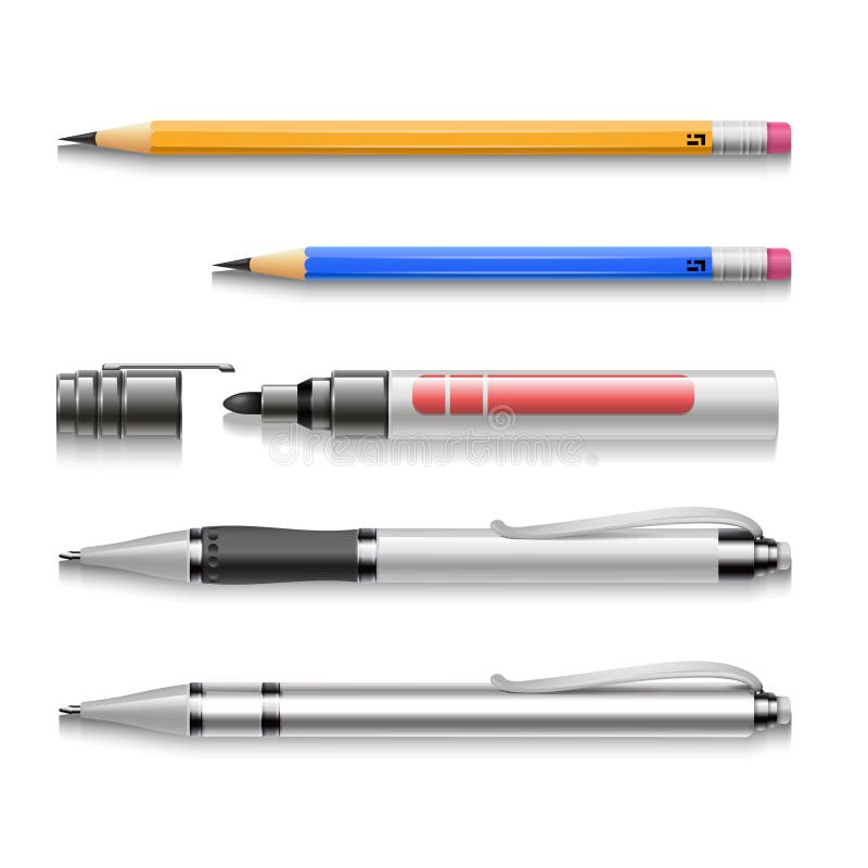 Different Pens Stock Illustrations – 1,193 Different Pens Stock ...