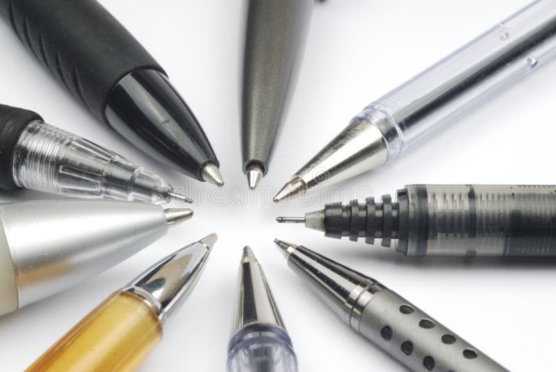 Pens and pencils stock image. Image of writing, central - 64724765
