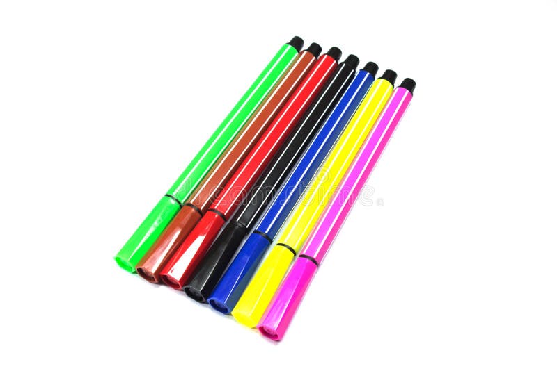 Pens stock image. Image of path, studio, plastic, silver - 43053613