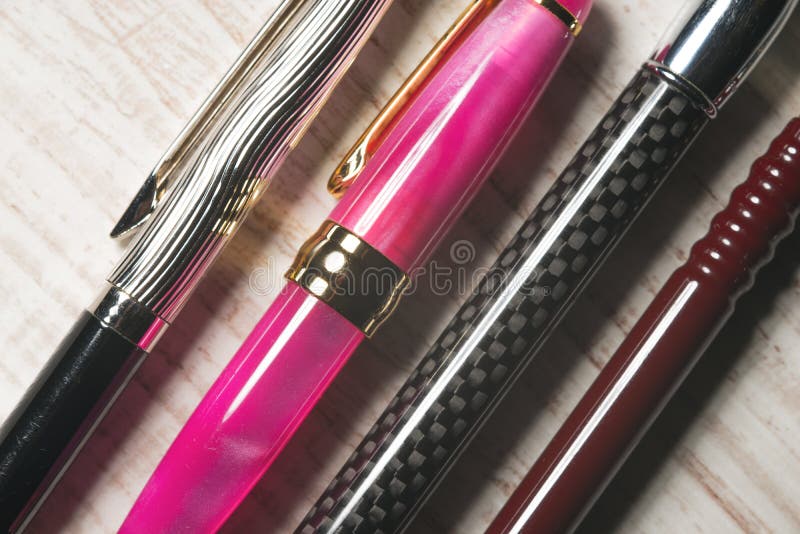 Pens Set of the Table Top View Stock Photo - Image of write, pens: 68377168