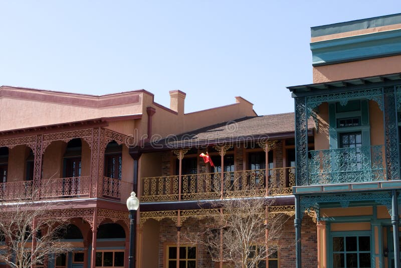 Pensacola Storefronts stock photo. Image of metalwork - 9939564