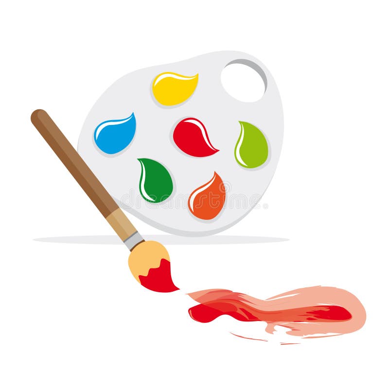 Penseel vector illustratie. Illustration of penseel, geïsoleerd - 40567658