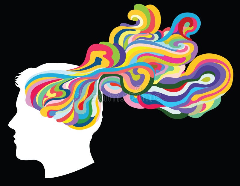 Penser illustration de vecteur. Illustration du imaginez - 13860088