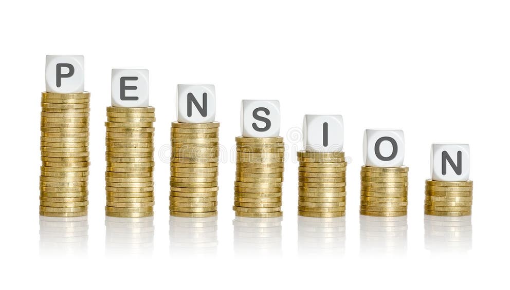 Pension stock image. Image of currency, investment, fall - 66015597