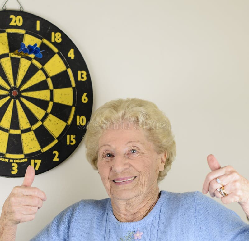 Pension Target stock image. Image of cheerful, woman - 26081537
