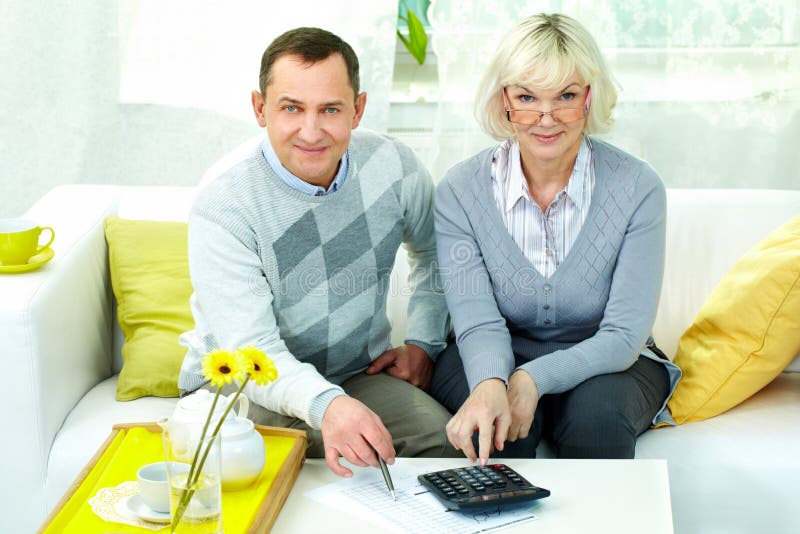 Pensioners at home stock photo. Image of home, family - 29515024