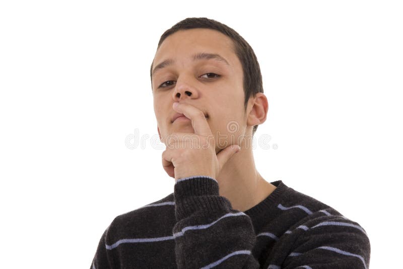 Pensive stock photo. Image of concept, hand, eyes, person - 7193190