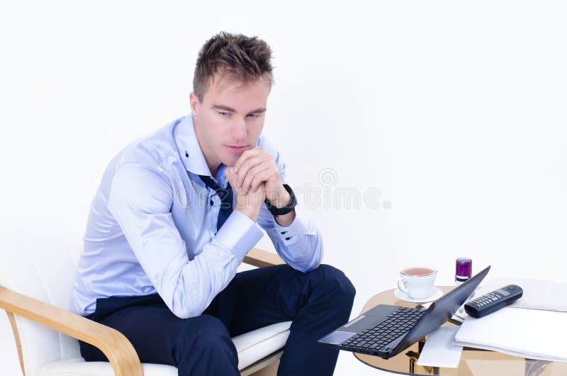 Business man at Office stock photo. Image of executive - 29704938