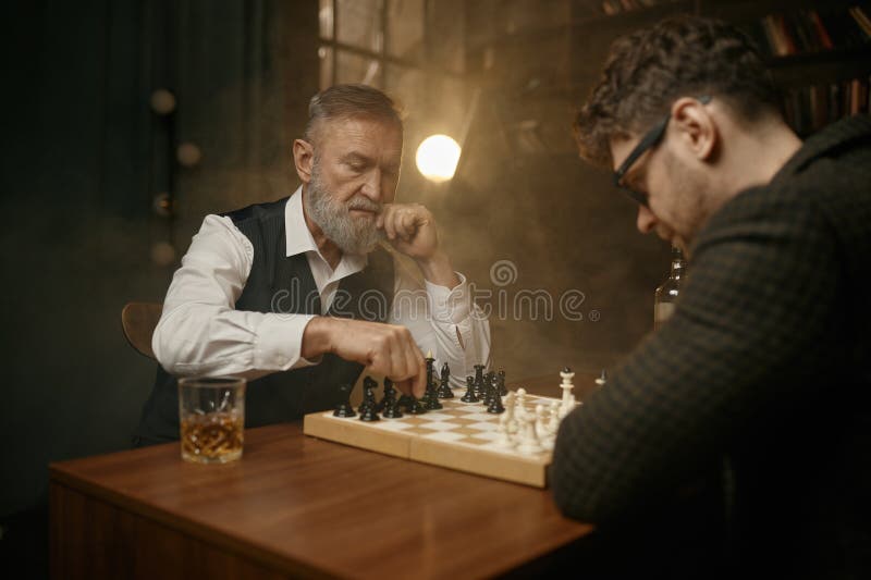 Pensive Chess Player Moving Figure Stock Photos - Free & Royalty-Free ...