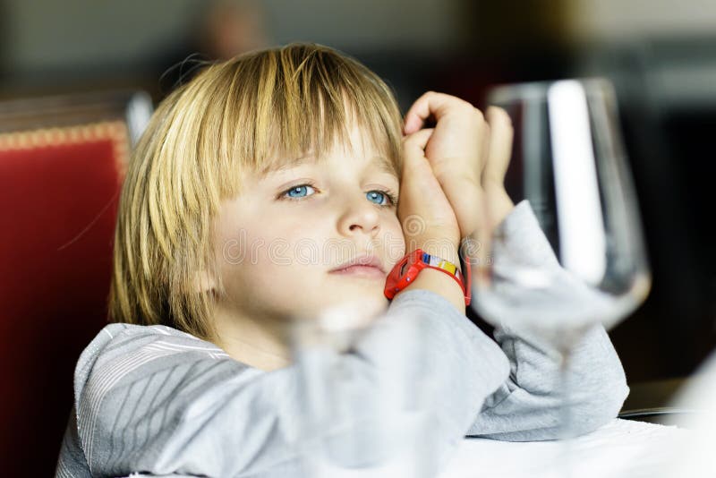 Pensive Child stock photo. Image of glance, dream, looking - 93045056