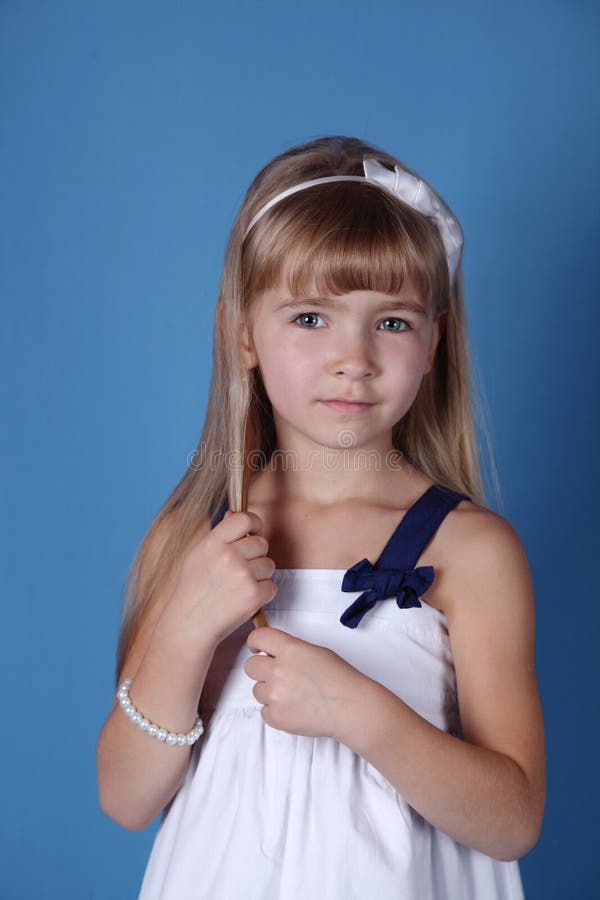 Pensive Girl Stroking Hers Hare Stock Photo - Image of thinking, people ...