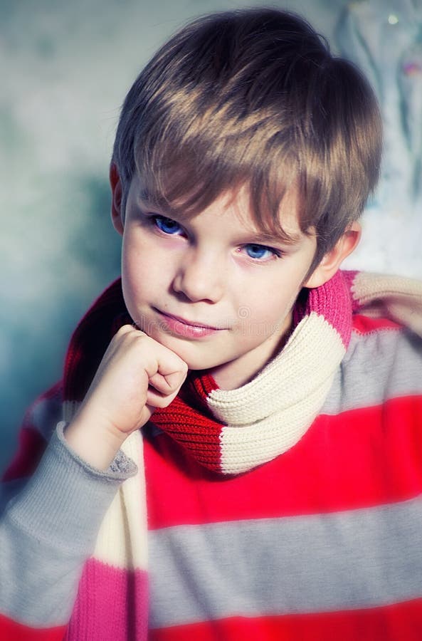 Pensive kid stock photo. Image of dream, little, beautiful - 36721678